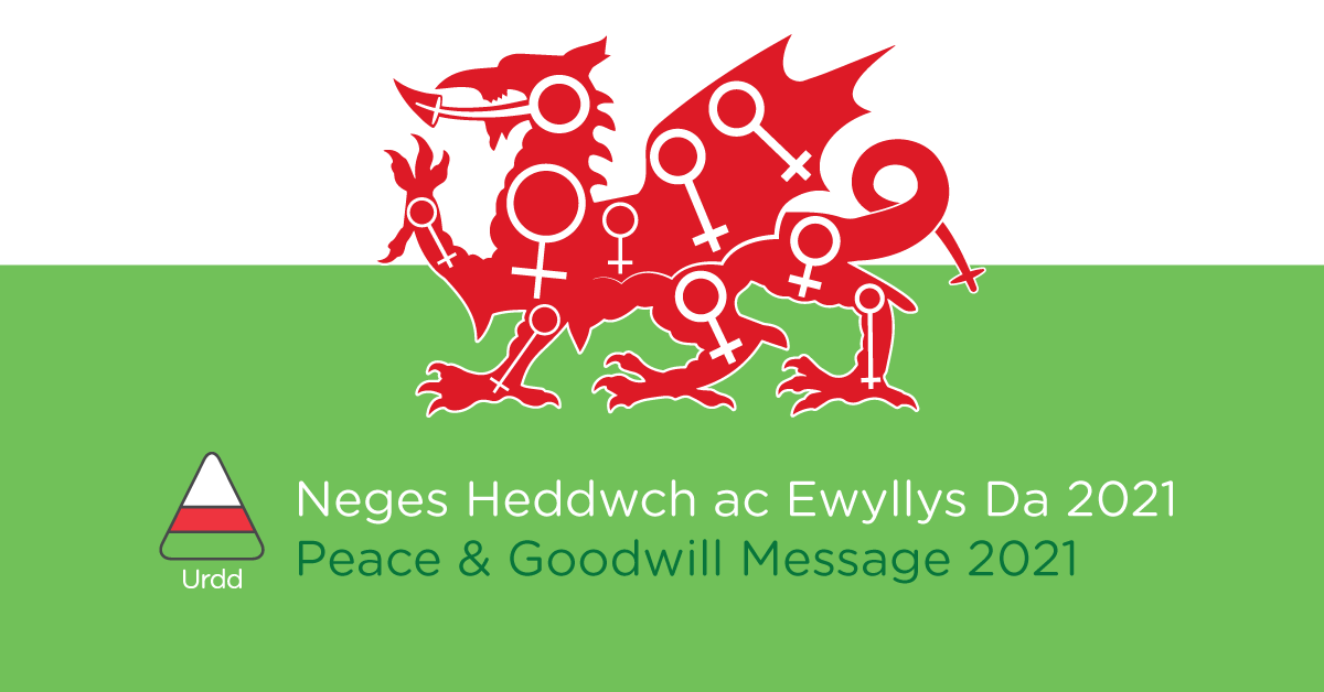 Neges Heddwch ac Ewyllys Da | Urdd Gobaith Cymru